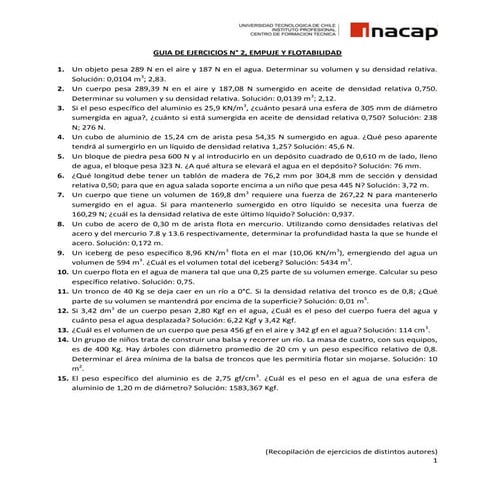 Hoja De Trabajo Sobre Densidad Y Flotabilidad Cómo Calcular La