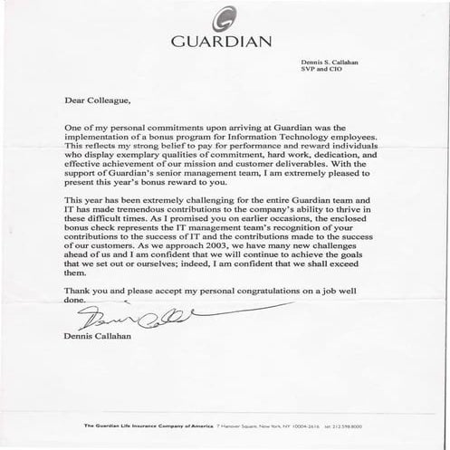 Guardian Recognition Award | PDF