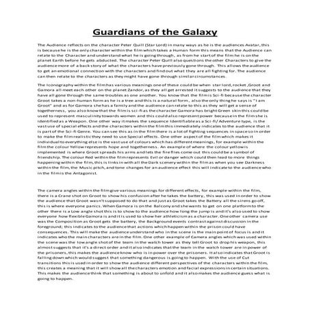Guardians of the galaxy | DOCX