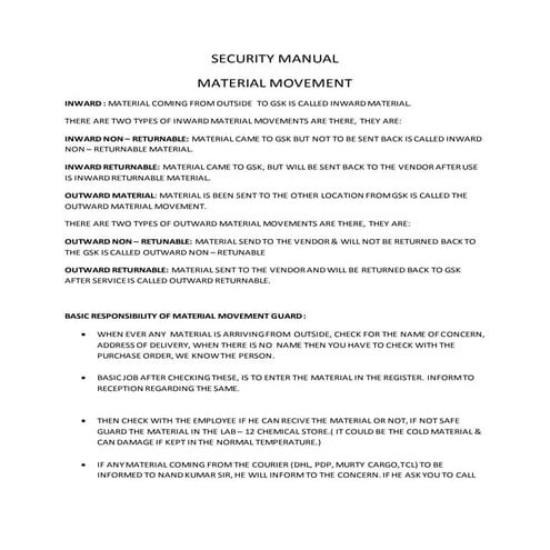 Guards manual 3 | DOCX