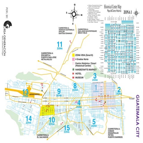 Guatemala - Mapa de Ciudad Guatemala | PDF