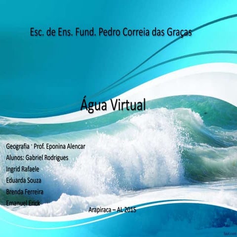 áGua virtual | PPT