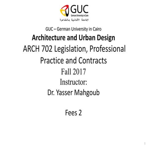 ARCHITECTS (SCALE OF MINIMUM FEES) RULES 2010 ARRANGEMENT OF RULES | PDF