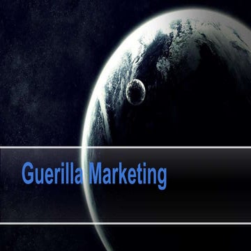 Guerilla marketing | PPT