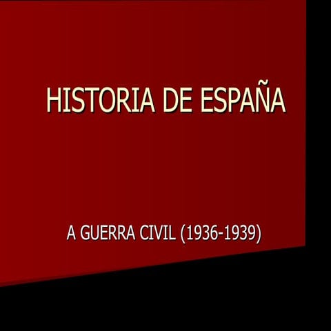guerra civil resumen | PPT