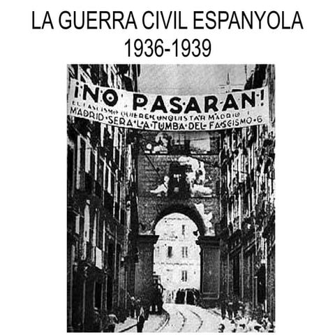 LA GUERRA CIVIL ESPANYOLA I EL FRANQUISME. 4rt ESO. | PPT