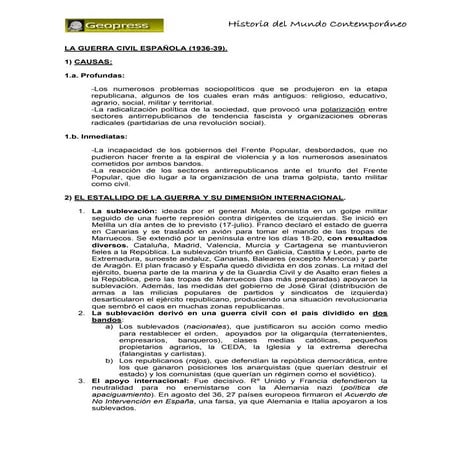 La Guerra Civil Española (1936-1939) | PPT