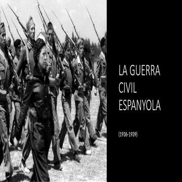 La guerra civil española diapositivas presentación | PPTX