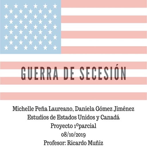 La guerra de secesión americana | PPTX