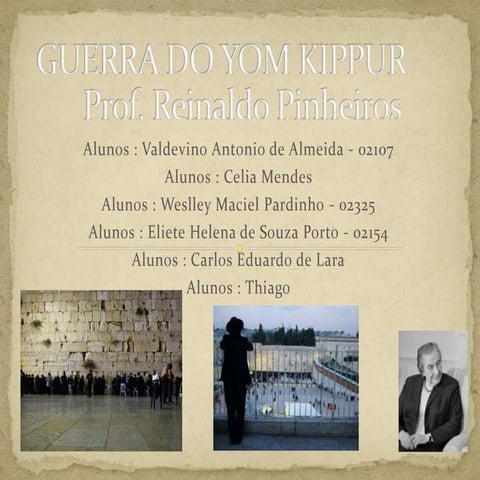 Guerra do yom kippur | PPT