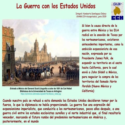 Guerra Con Mexico Y Estados Unidos Caricatura De La Guerra De México