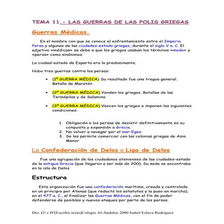 Guerras entre las polis griegas | PDF