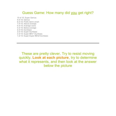 Guess Game How Many Did You Get Right | PDF