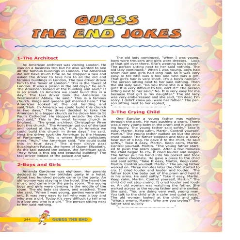 Guess the-end jokes | PDF
