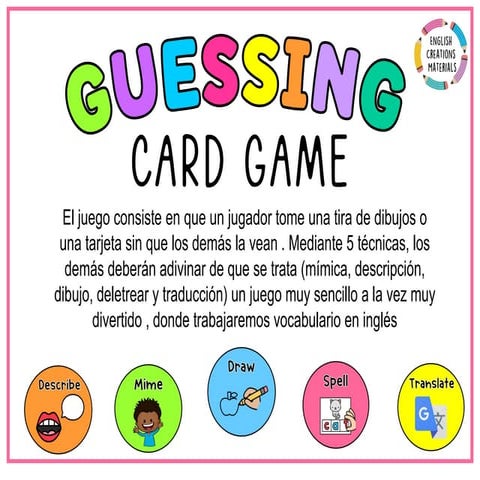 GUESSING CARD GAME GUESSING CARD GAME CARD GAME | PDF