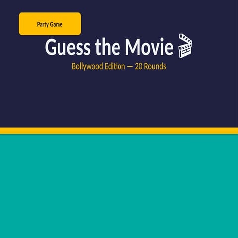 Move name guess game guess and play the game 11 | PPTX