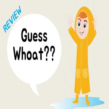 GUESS WHOAT (motivational game for high school chilfren) | PPTX