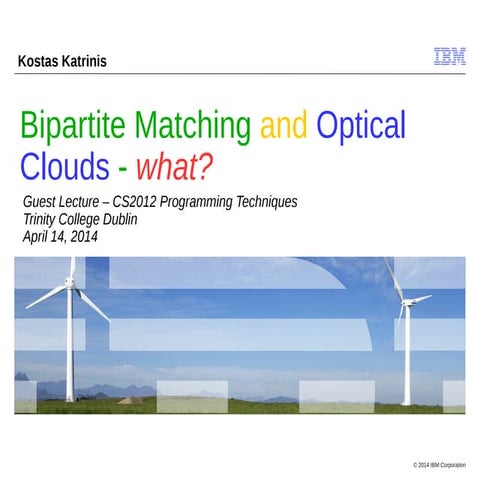 Teaching Graph Algorithms In The Field Bipartite Matching In Optical
