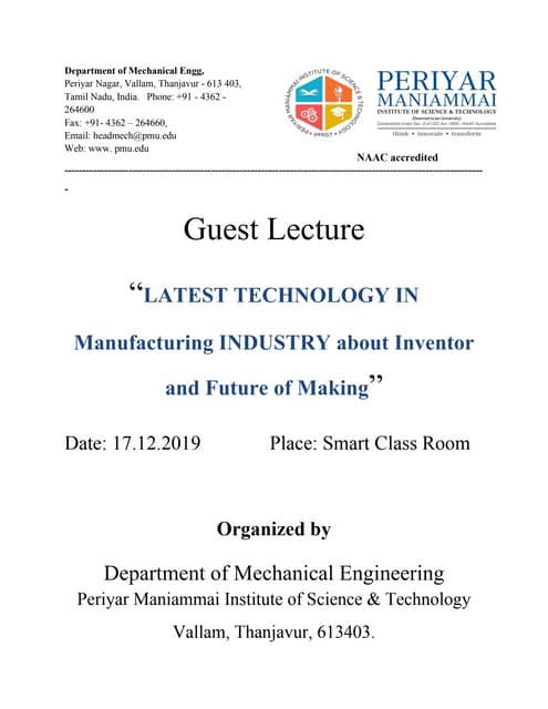 Guest lecture 3 | PDF