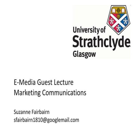 Strathclyde Uni Guest Lecture | PPTX | Social Networking | Internet