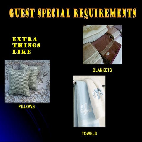 Guest special requirements | PPT
