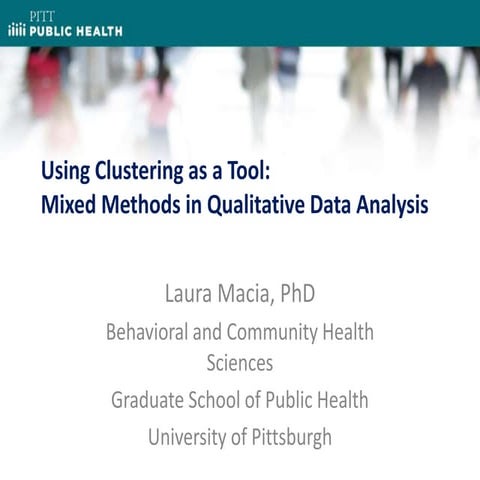 Using Clustering as a Tool: Mixed Methods in Qualitative Data Analysis ...