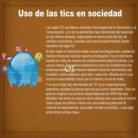 Las tic en la sociedad | PPTX