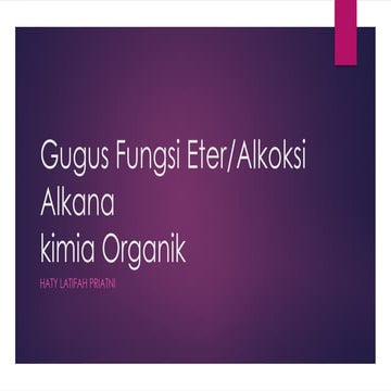 Gugus eter dan alkohol primer sekunder .pptx