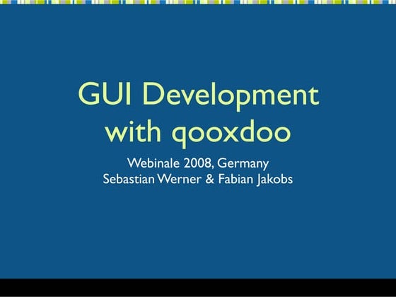 Gui Internals of qooxdoo | PDF