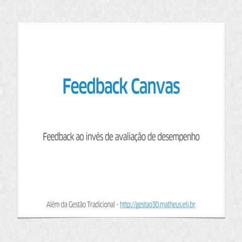 Feedback Canvas | PPT