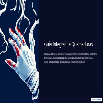 Guia Integral de Quemaduras guia y tratamiento | PPTX