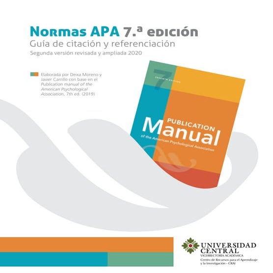Mini Manual de estilo - Normas APA última edición 2020 | PDF
