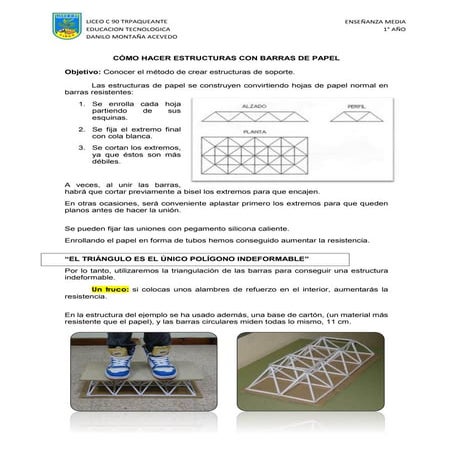 Guia Estructura Triangular | PDF