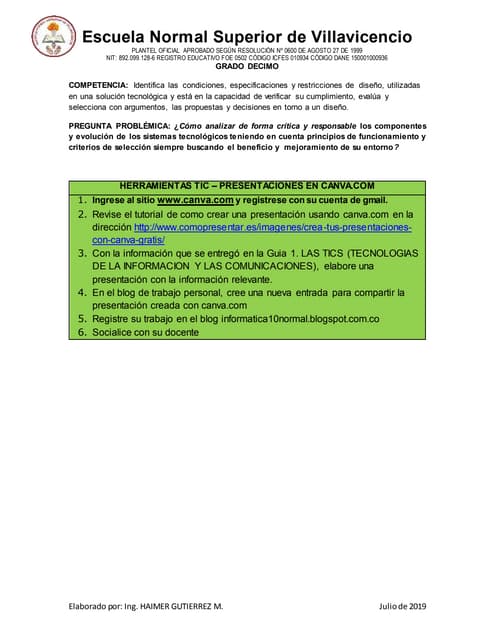 Tutorial classroom ensv 2020 | PDF