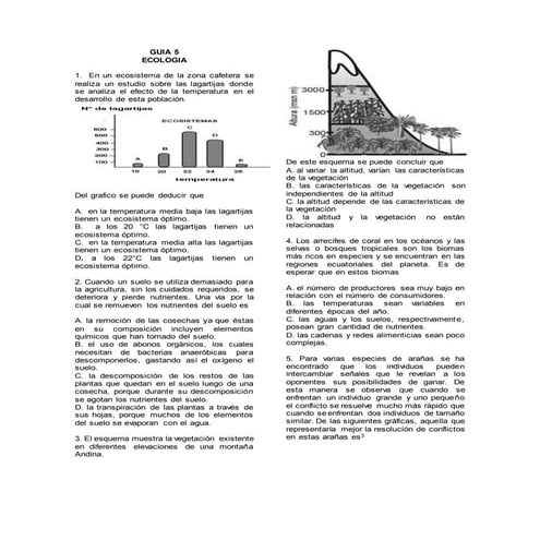 Guia 5. ecologia | DOCX