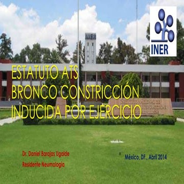 ATS BRONCOCONSTRICCION INDUCIDA POR EJERCICIO | PPTX