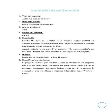 Guia didàctica video | PDF