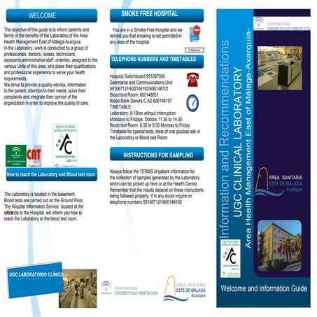 English reception guide for laboratory department | PDF
