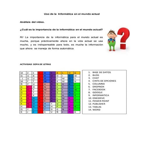 Guia de aprendizaje de ofimatica | DOCX | Technology & Computing