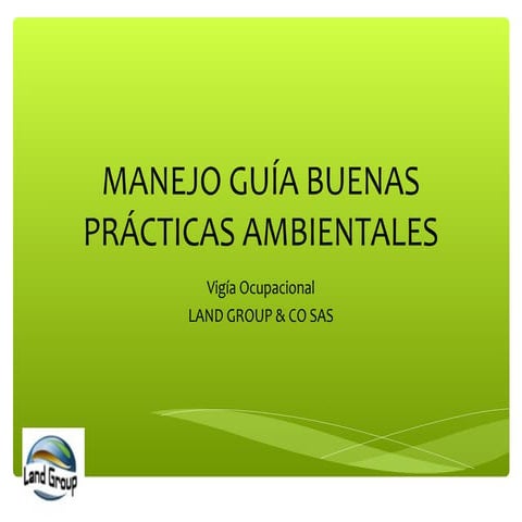 Guia de buenas practicas ambientales | PPT