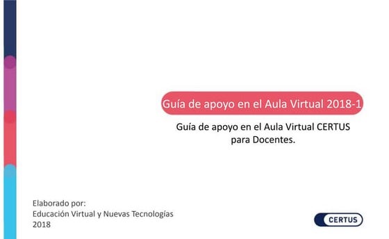 Aula Virtual CERTUS - Manual Docente - 1. Comunicaciones | PDF ...