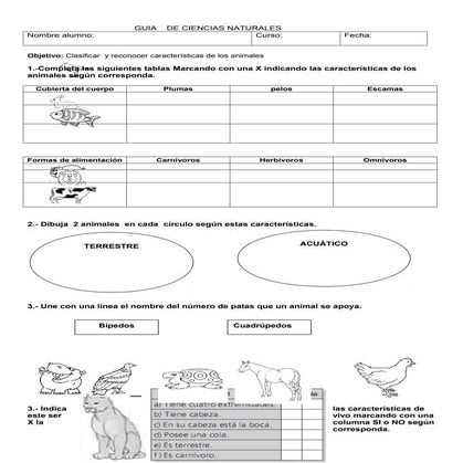Manriquez Pelayes - Las cubiertas de los animales (2º grado) | PPTX