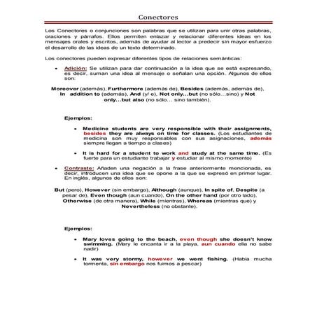 Los conectores | PPTX