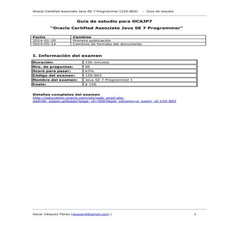 Guia de estudio OCA Java SE 7 Programmer | PDF | Programming Languages ...