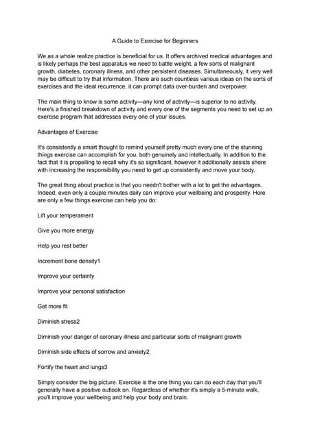 The 9 Principles of Exercise | PPTX | Fitness and Exercise | Healthy Living