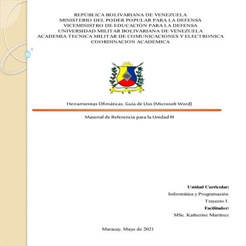 Guía de Herramienta Ofimática Microsoft Word | PPTX | Computing | Technology & Computing