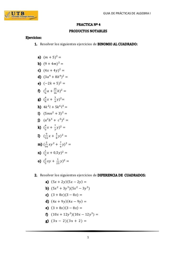 Guia de practicas productos notables