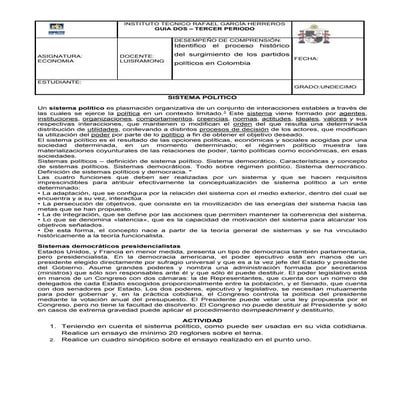EL SISTEMA POLITICO - DEFINICION, IMPUT, PROCESO, OUPUT ...