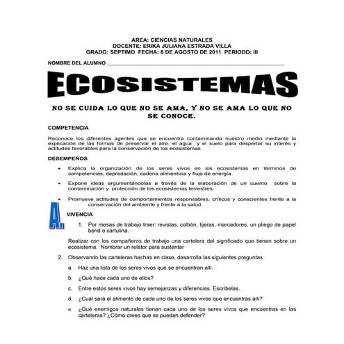 Guia ecosistemas septimo js | DOC