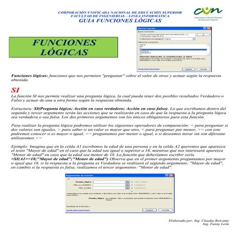 Guia funciones logicas | PDF
